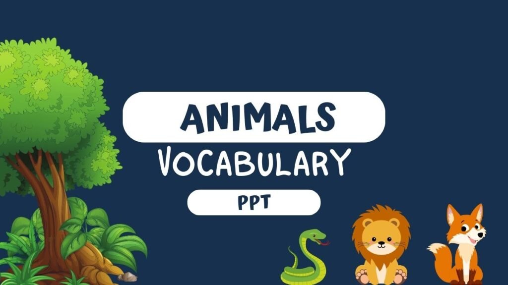 Vocabulary Animals Game PPT | My Teacher Nabil