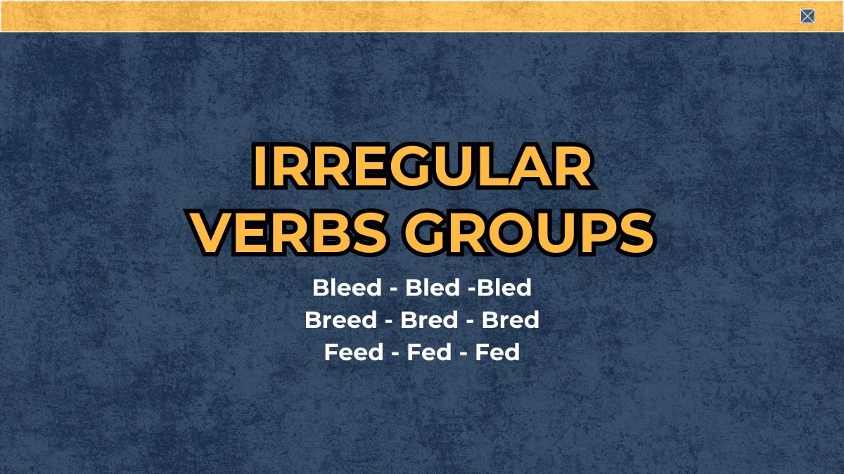 Learn Irregular Verbs Groups | My Teacher Nabil